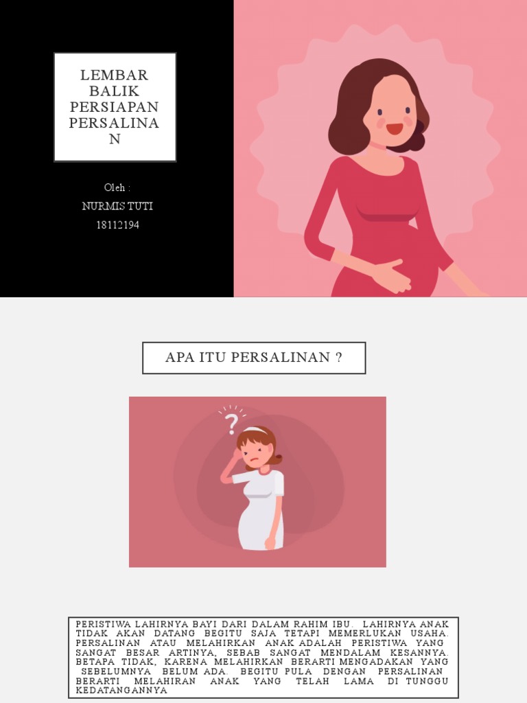 Lembar Balik Persiapan Persalinan | PDF