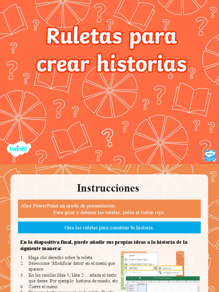 Sa L 387 Powerpoint Ruleta para Crear Historias Ver 2 | PDF