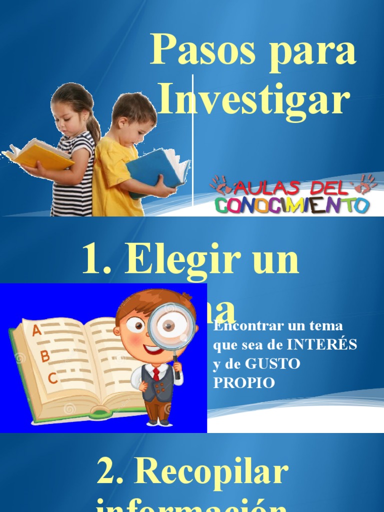 Pasos para Investigar | PDF