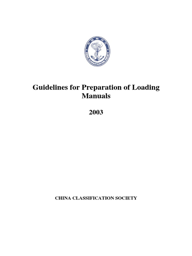 Preparation of Loading Manuals | PDF | Bending | Ships