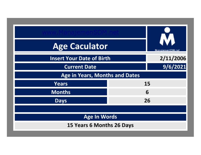 Age Calculator | PDF | Business