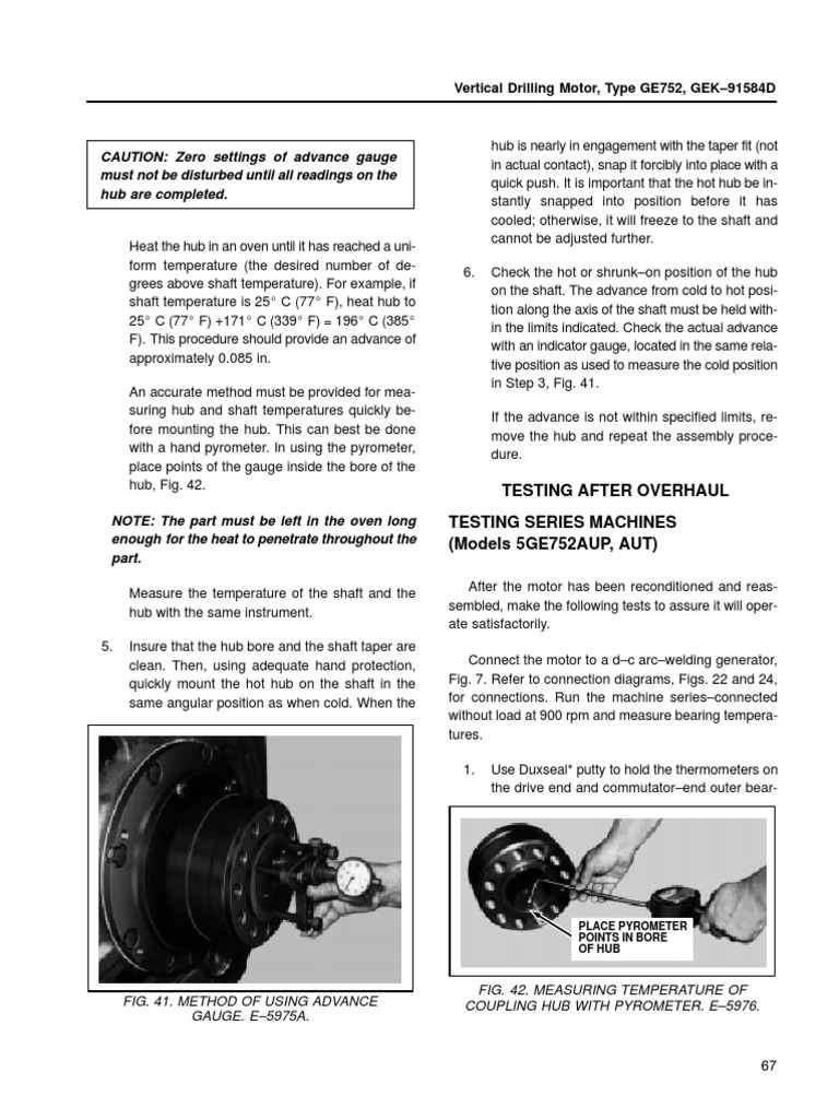 Ge Ge752 User Manual 67 73 | PDF | Electric Motor | Lumber