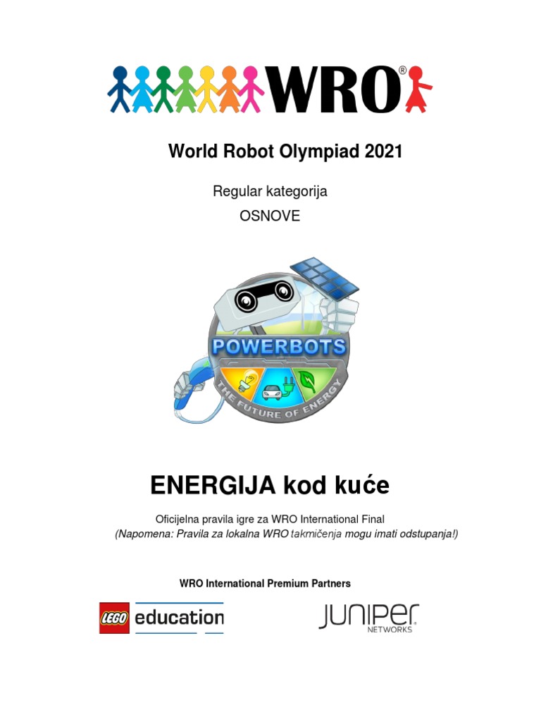 WRO 2021 Regular 01 Elementary BH | PDF