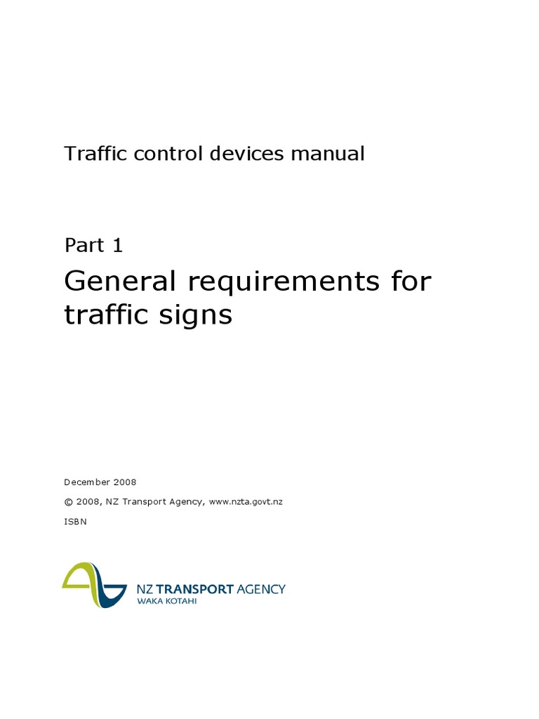 Traffic Control Devices Manual | PDF | Traffic | Road