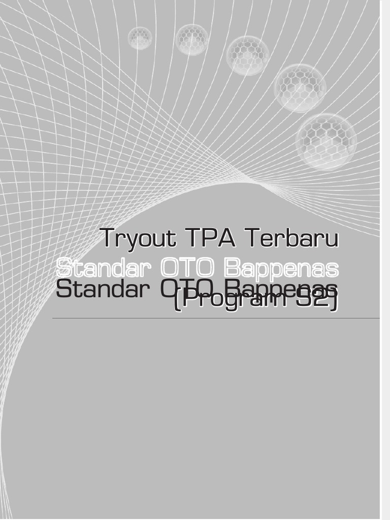 Try Out TPA Bappenas | PDF