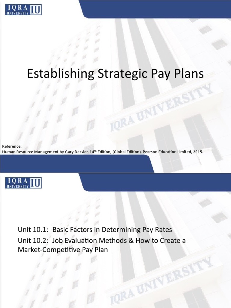 Establishing Strategic Pay Plans | PDF | Employment | Overtime