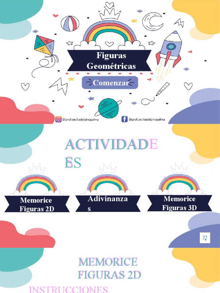 Juego de Memoria y Adivinanzas Geométricas | PDF | Hogar, jardinería y ...