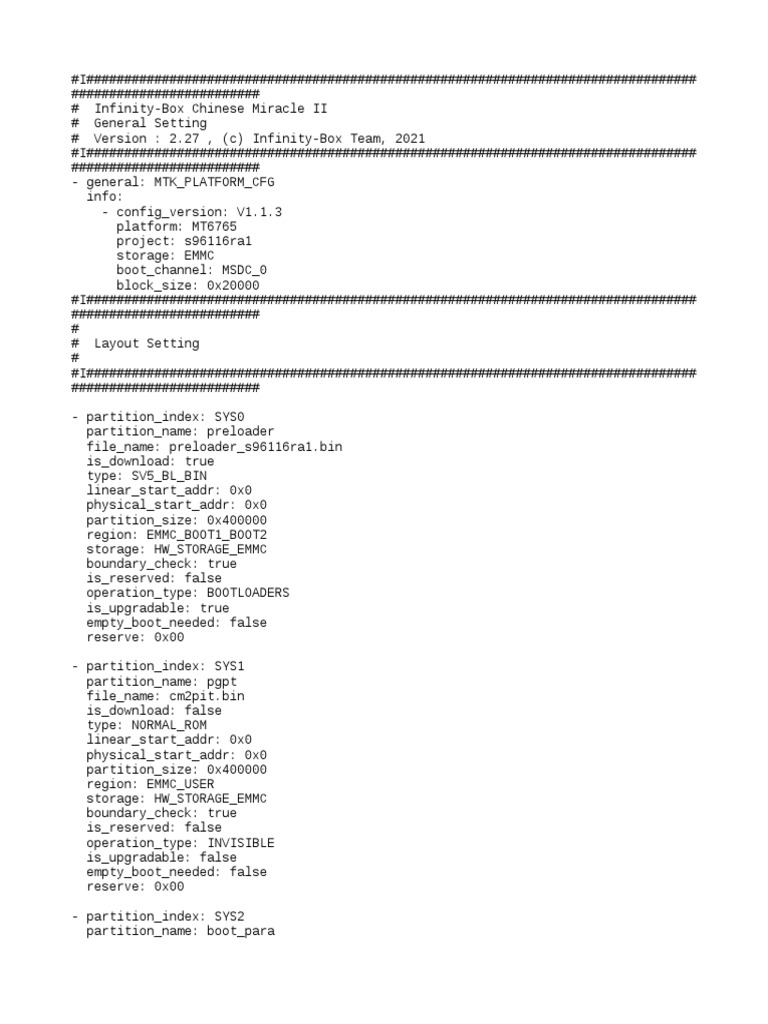 MT6765 Android Scatter | PDF | Computer Data | Operating System Technology