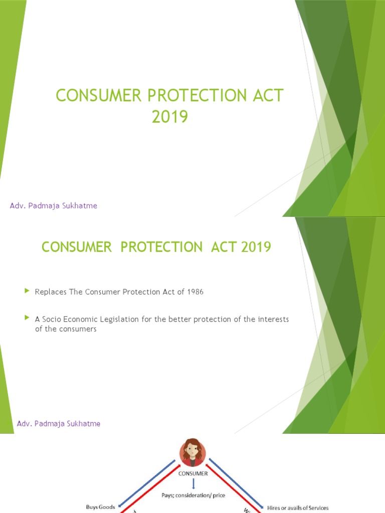 Consumer Protection Act 2019 | PDF | Consumer Protection | Product ...