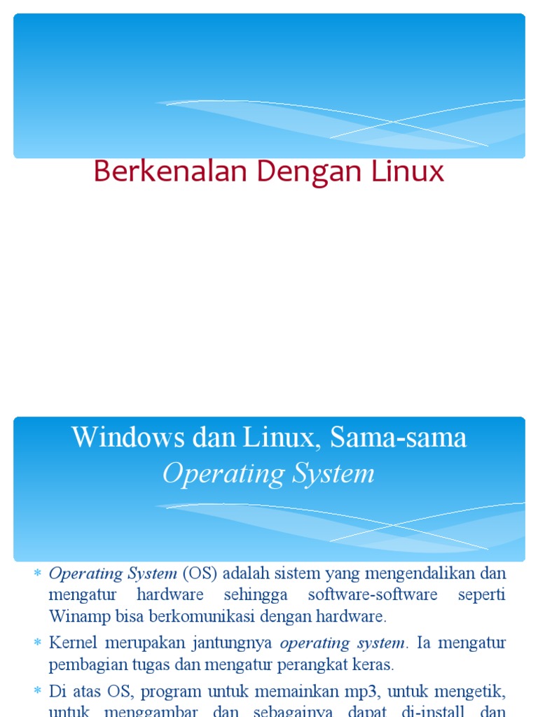 Panduan Awal Mengenal Linux | PDF