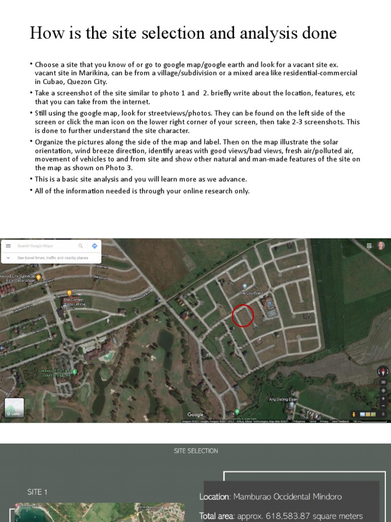 How Is The Site Selection and Analysis Done | PDF