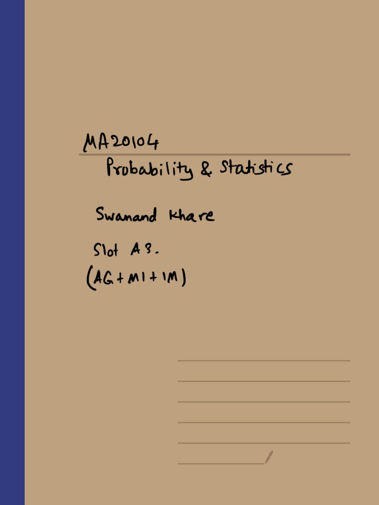 Probability and Statistics | PDF | Probability Distribution | Axiom