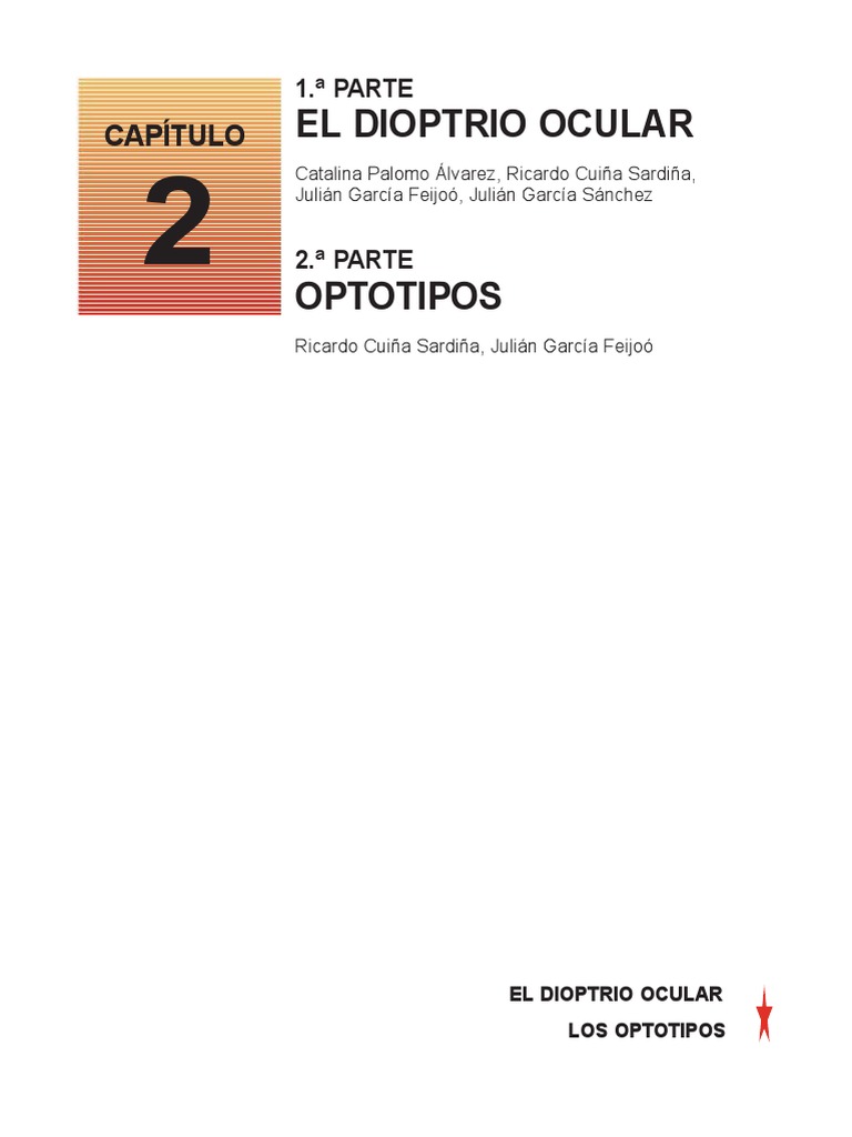 Cap 02 Dioptrio Ocular | PDF | Ojo humano | Óptica