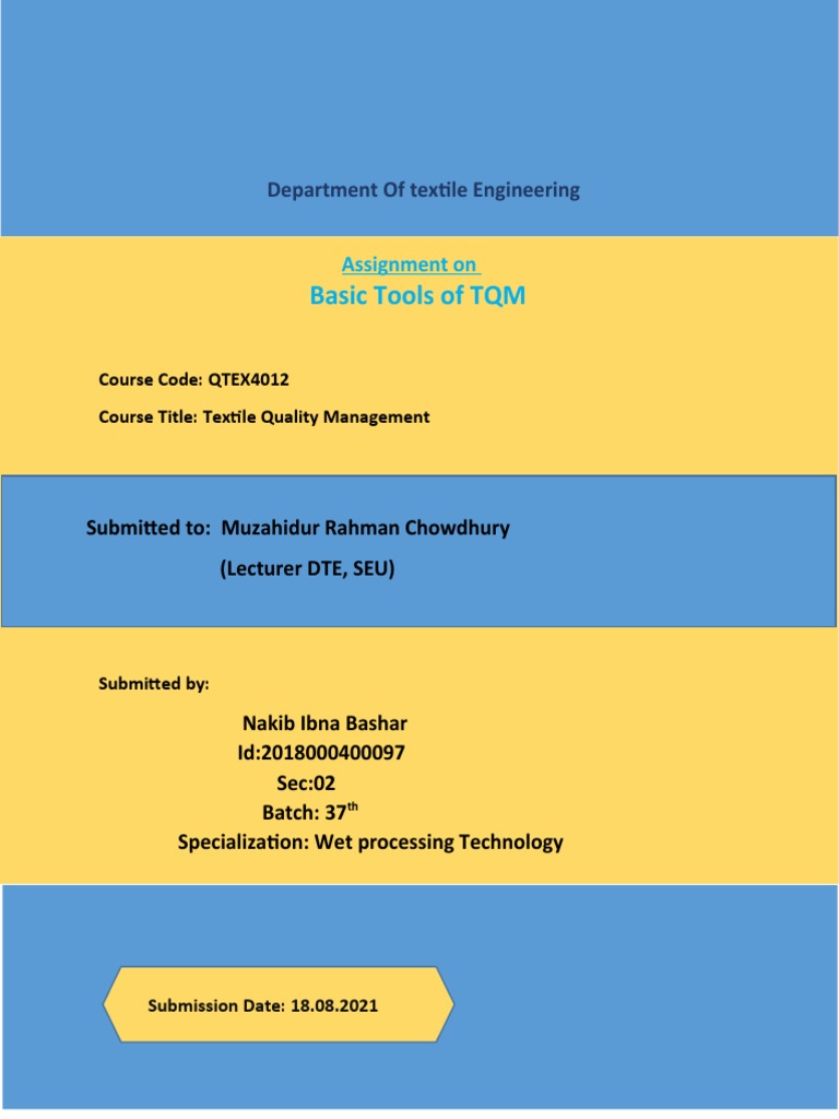Basic Tool of TQM | PDF | Scatter Plot | Histogram