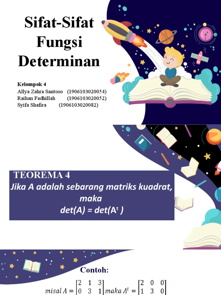 Sifat-Sifat Fungsi Determinan | PDF