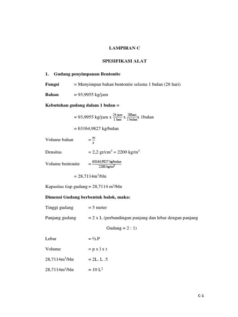Lampiran Spesifikasi Alat | PDF