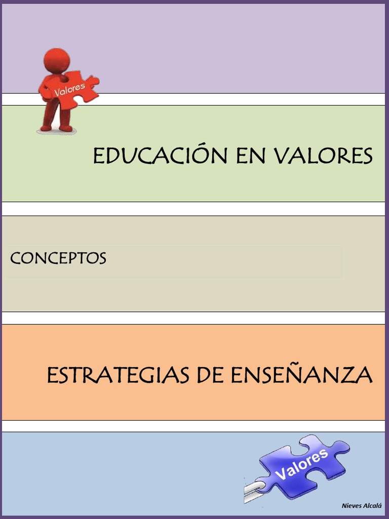 Educacion Valores Pdf Aprendizaje Maestros