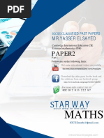 Matrices IGCSE Questions | PDF | Matrix (Mathematics) | Functional Analysis