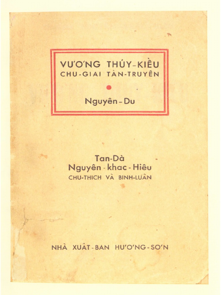 Vuong Thuy Kieu Chu Giai Tan Truyen | PDF