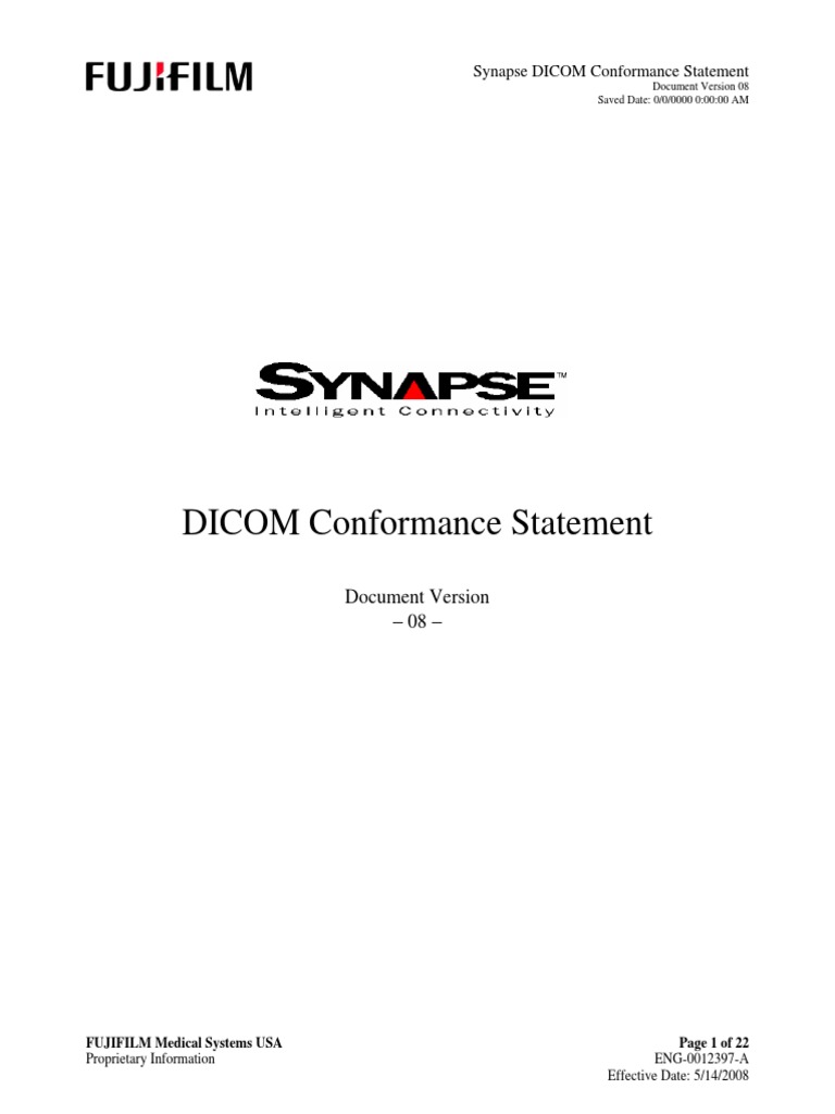 Dicom Conformance Statement | PDF | Medical Imaging | Computing