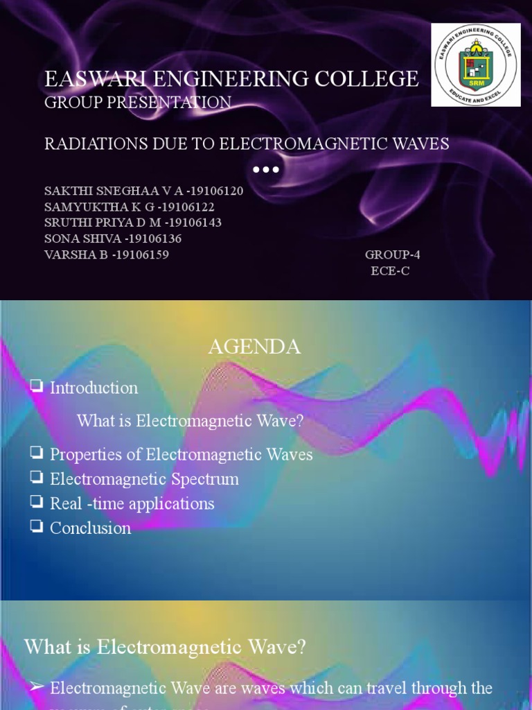 Ee Presentation (Sem IV) | PDF | Electromagnetic Spectrum ...