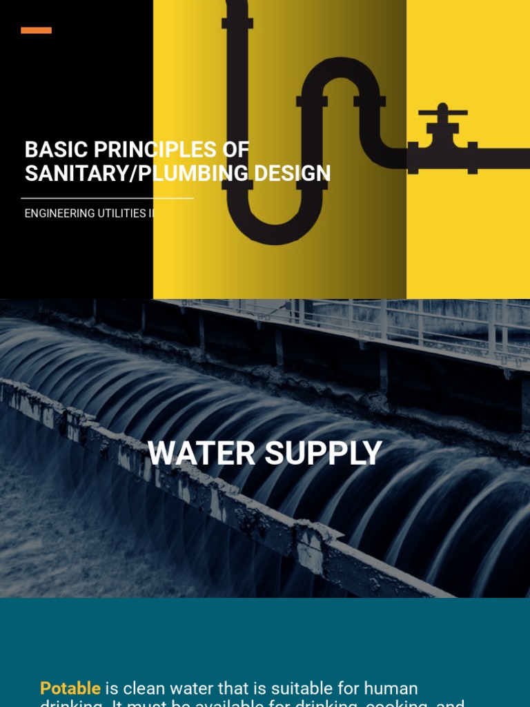 Principles of Water Supply Systems: An Overview of Potable Water ...