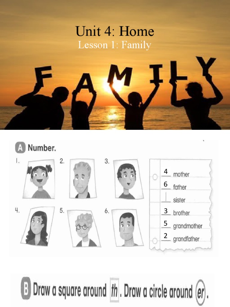 Unit 4: Home: Lesson 1: Family | PDF