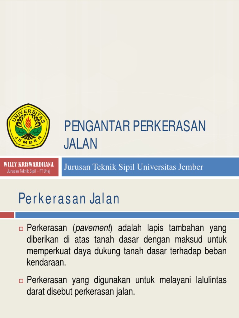 Struktur Jalan Raya - 2 - Perkerasan Jalan | PDF