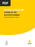 Mapa Conceptual de Excepciones | PDF | Desarrollo de software | Software