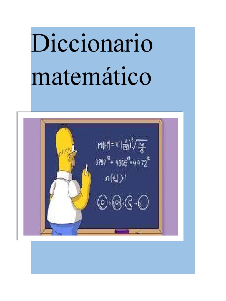 Diccionario Matemático Básico | PDF | Volumen | Litro