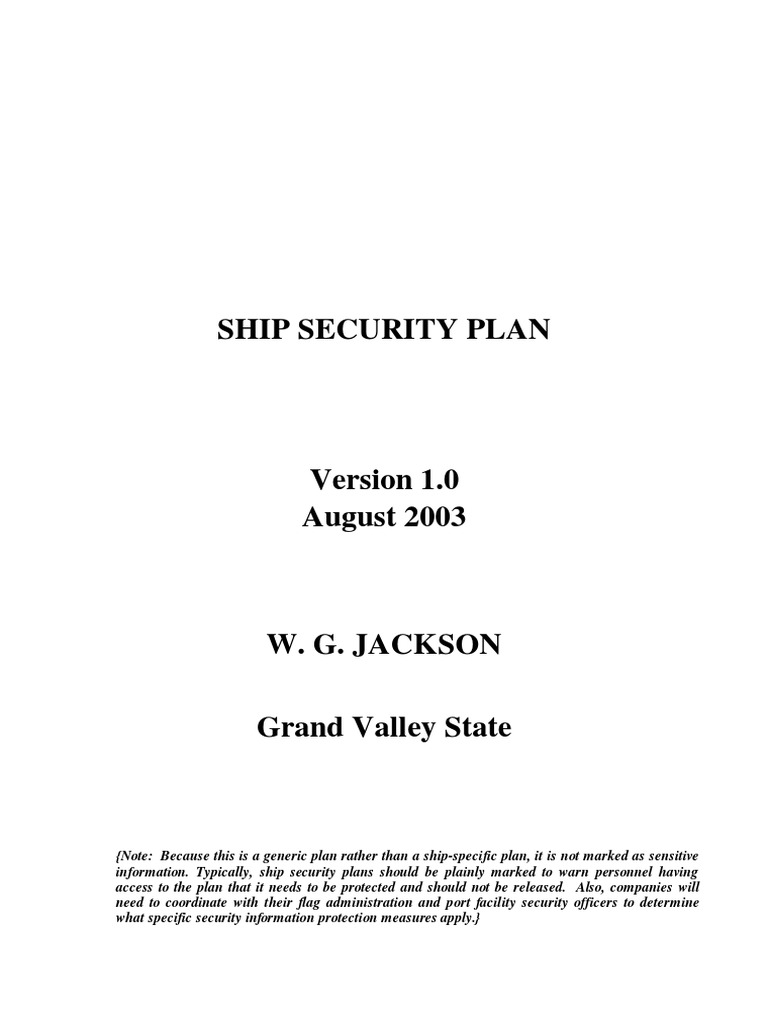 Ship Security | PDF