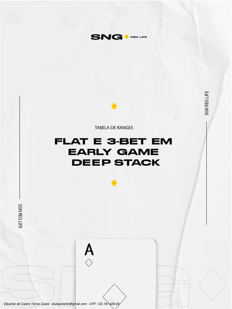 Ranges de Flat e 3bet em Early Game Deep Stack | PDF