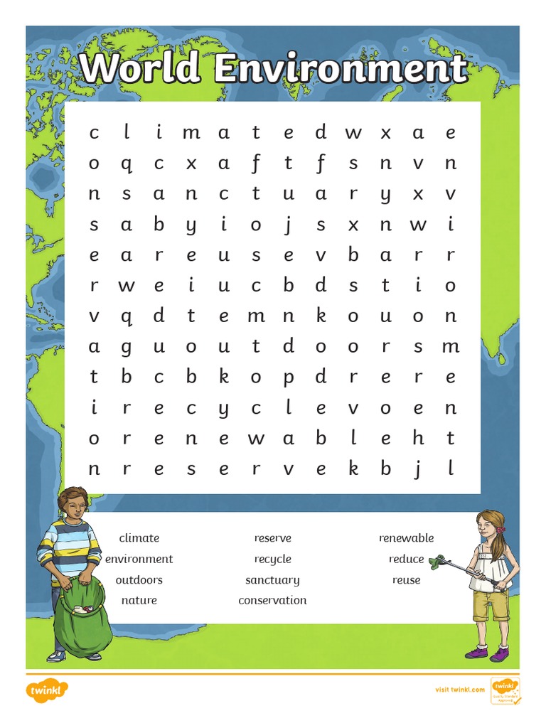 World Environment Word Search | PDF