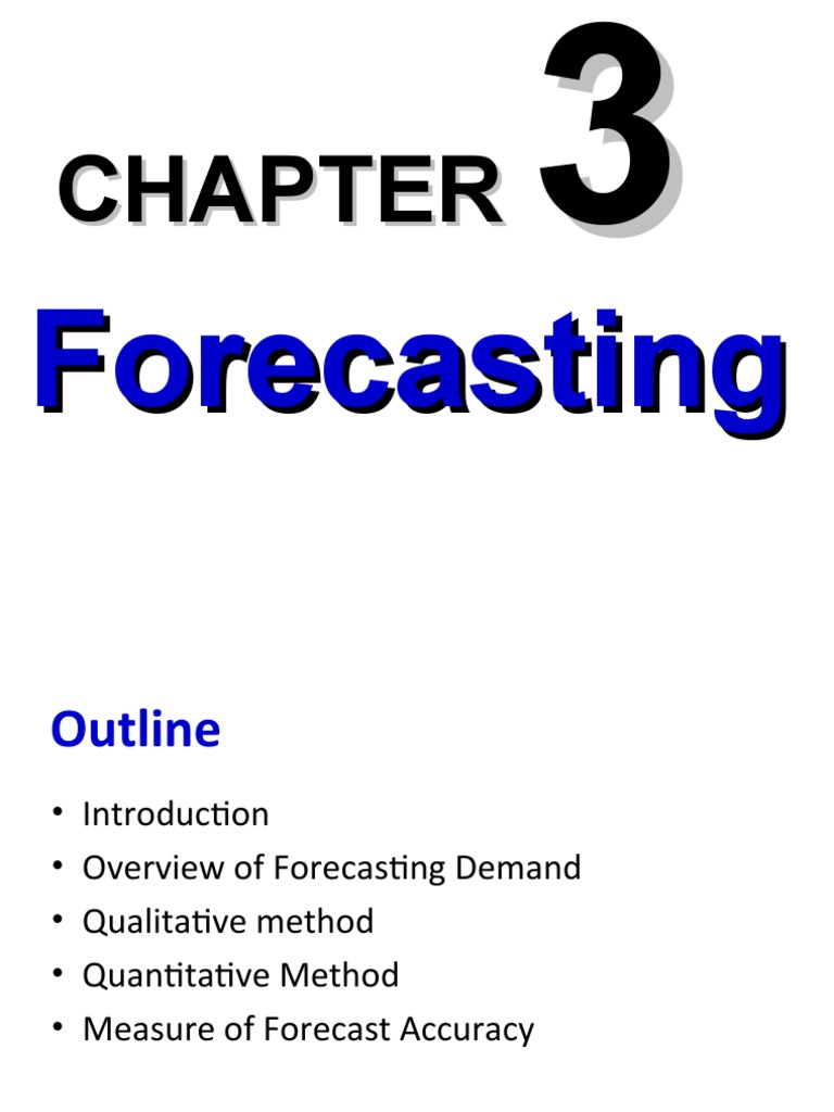 Chapter 3 Forcasting | PDF | Regression Analysis | Linear Regression
