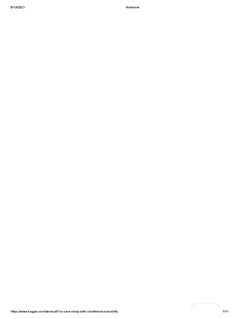 A Case Study With Conditional Probability - Kaggle | PDF | Probability ...