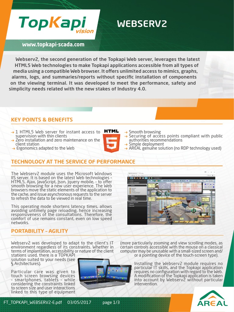 Product Sheet Areal Topkapi Webserv2 Module English | Download Free PDF | World Wide Web ...