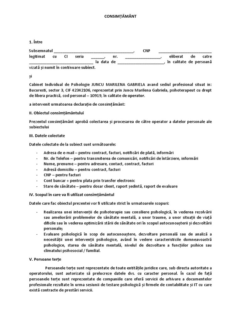 1.8. Consimtamant | PDF