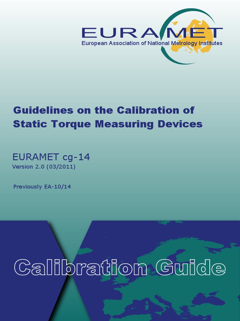 EURAMET Cg-14 V 2.0 Static Torque Measuring Devices | PDF | Calibration ...
