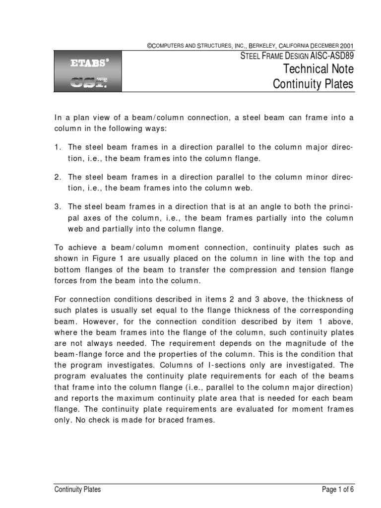 E TN SFD Aisc Asd89 009 | PDF | Beam (Structure) | Column