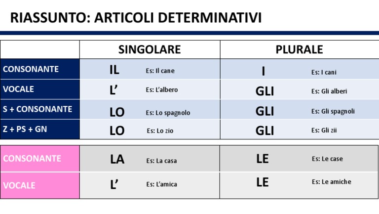 Articolo Determinativo | PDF