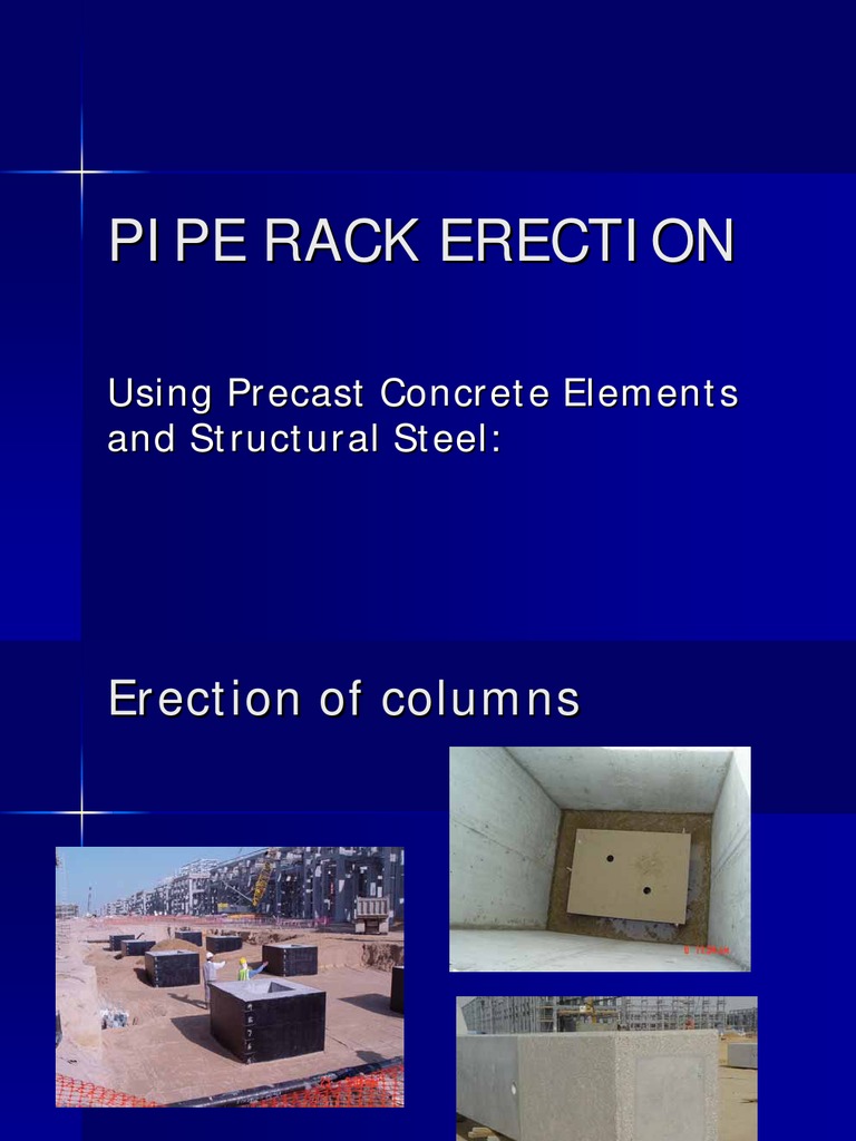 Pipe Rack Erection and Installation Guide | PDF | Nut (Hardware) | Screw