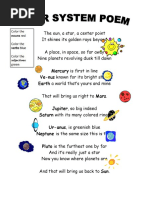Poem-Planet Roll Call | PDF | Planets | Solar System