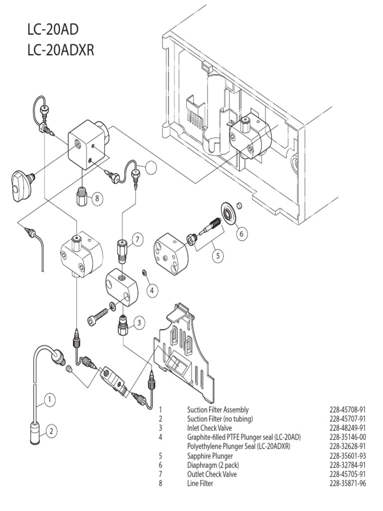 LC-20AD Filter Assembly Parts List | PDF