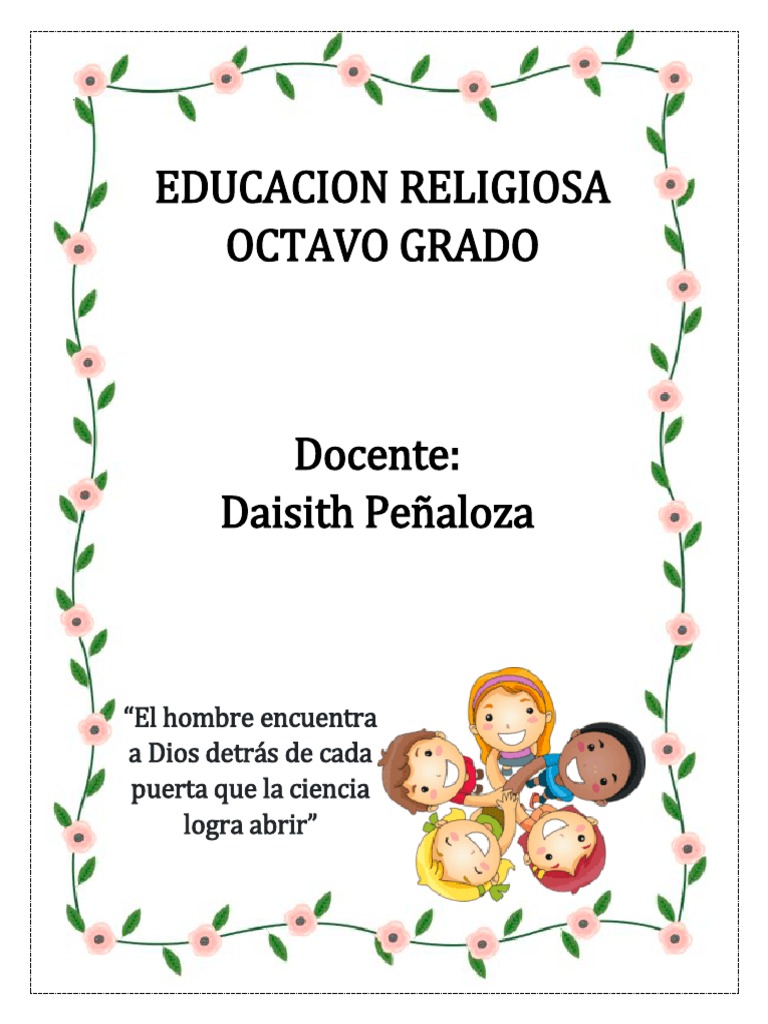 Modulo de Religion Grado Octavo | PDF | Jesús | Dios