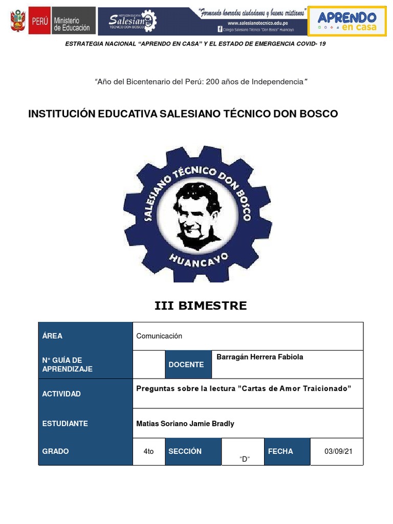 Cartas de Amor Traicionado | PDF