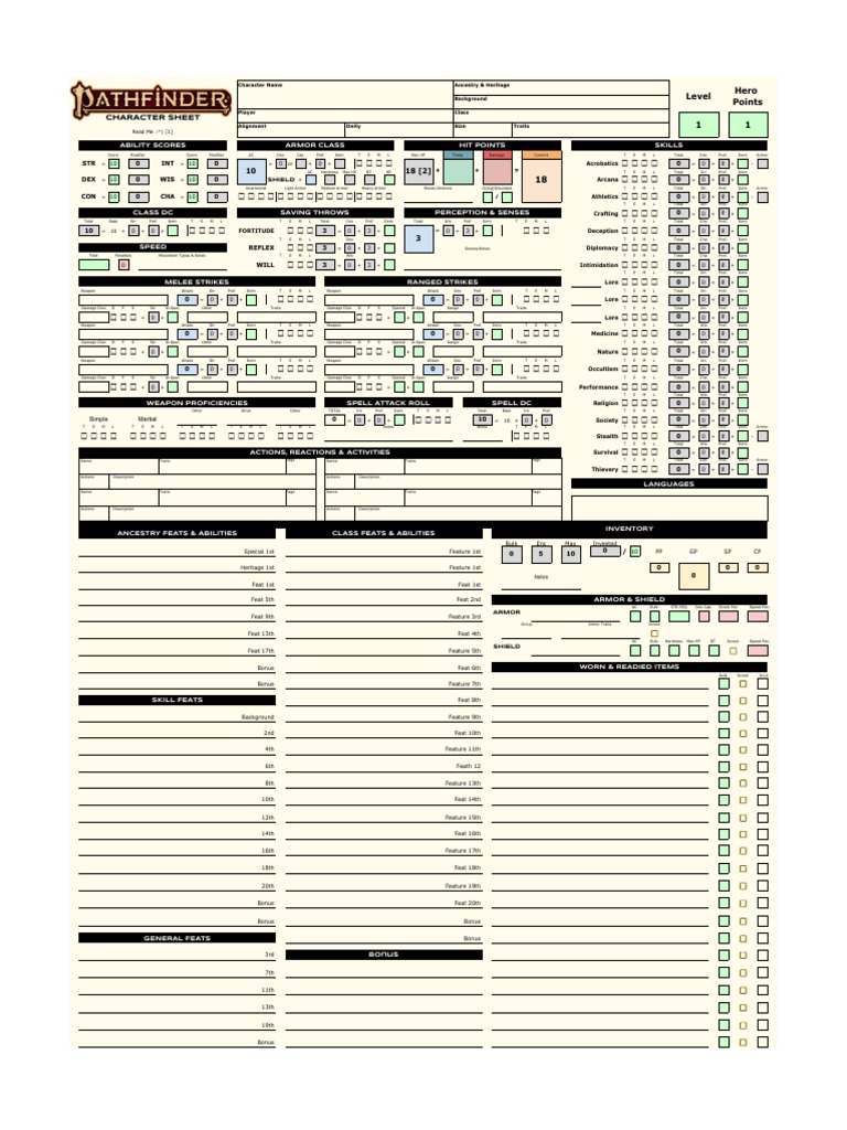 Character Sheet: STR 0 INT 0 + + 0 DEX 0 WIS 0 0 | PDF | Entertainment ...