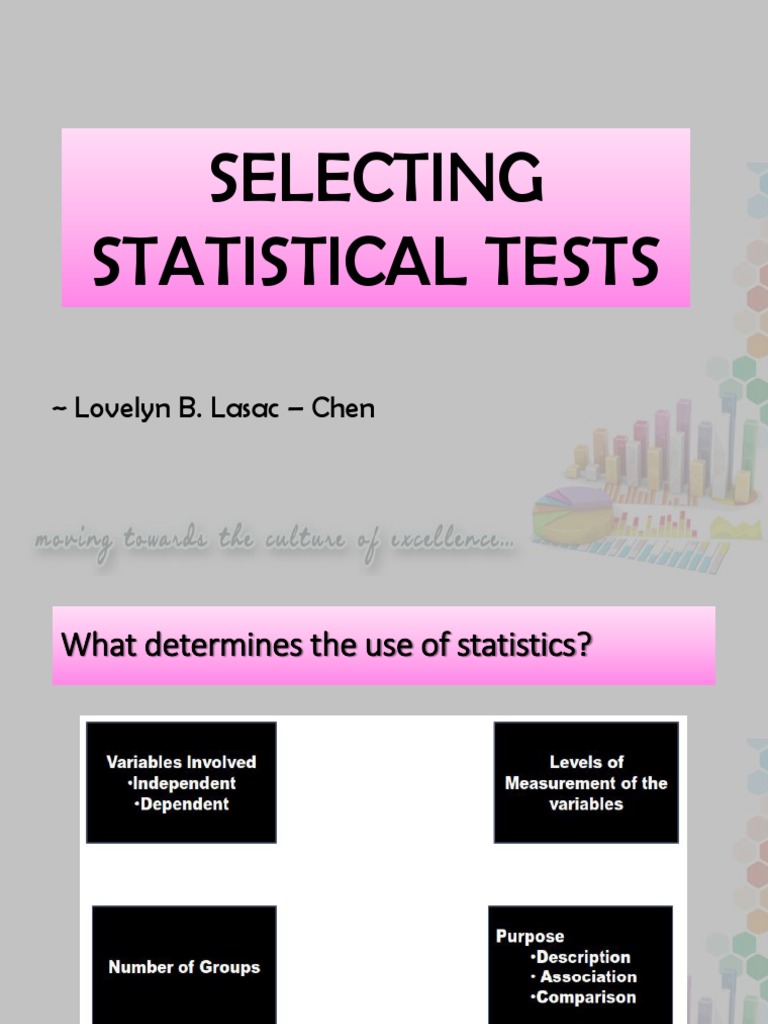Selecting Statistical Tools | PDF | Statistics | Correlation And Dependence