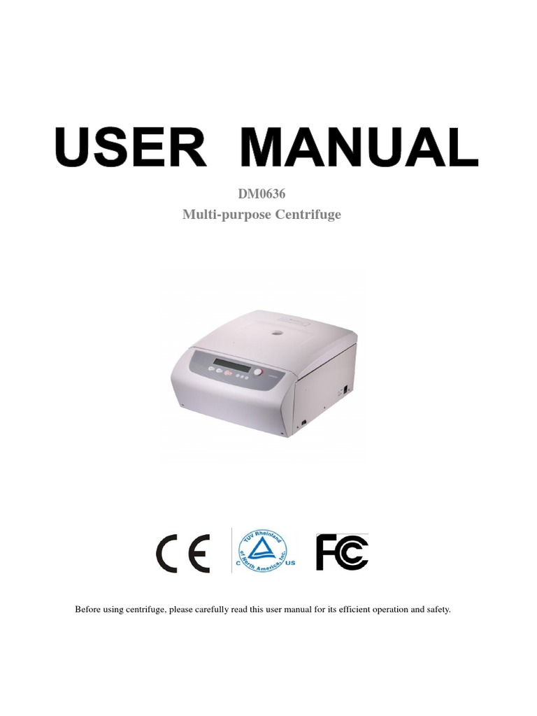 Dlab Centrifuges Benchtop Dm0636 Manual Pdf Centrifuge