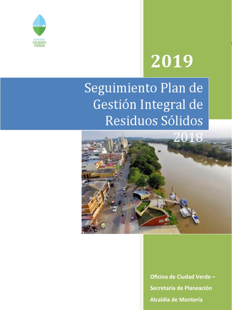 Seguimiento PGIRS Montería 2018 | PDF | Residuos | Gestión de residuos