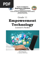 Empowerment-Technology-SHS - Q1 - Mod1 - ICT in The Context of Global Communication - Ver3 | PDF ...